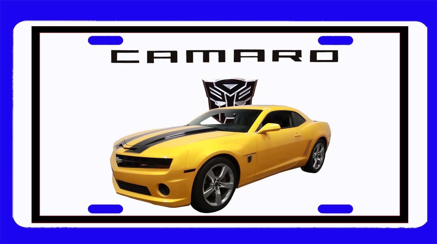NEW 2010 Chevy Camaro Bumblebee License Plate FREE SHIPPING!
