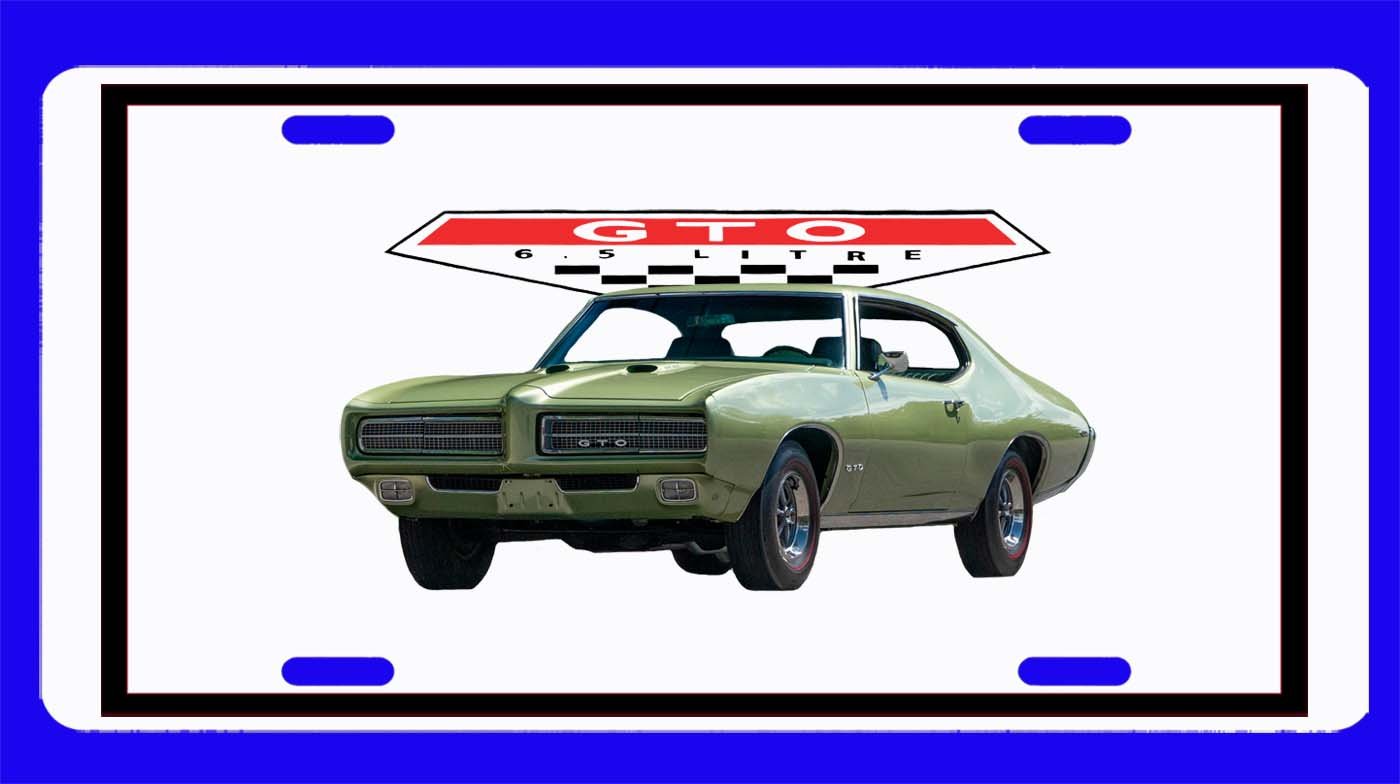 NEW 1969 Pontiac GTO License Plate FREE SHIPPING!
