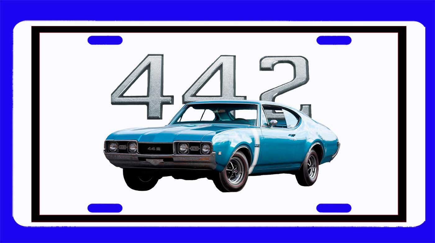 NEW 1968 Old Cutlass 442 License Plate FREE SHIPPING!