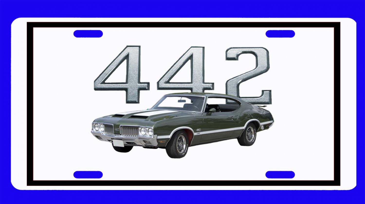 NEW 1970 Old Cutlass 442 License Plate FREE SHIPPING!