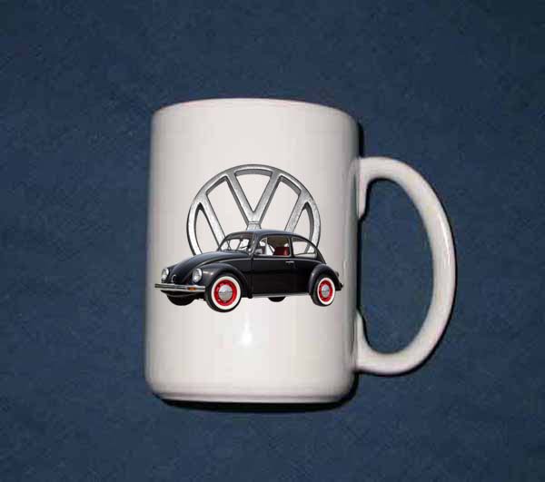 New 15 oz. 1969 Volkswagen VW beetle mug!