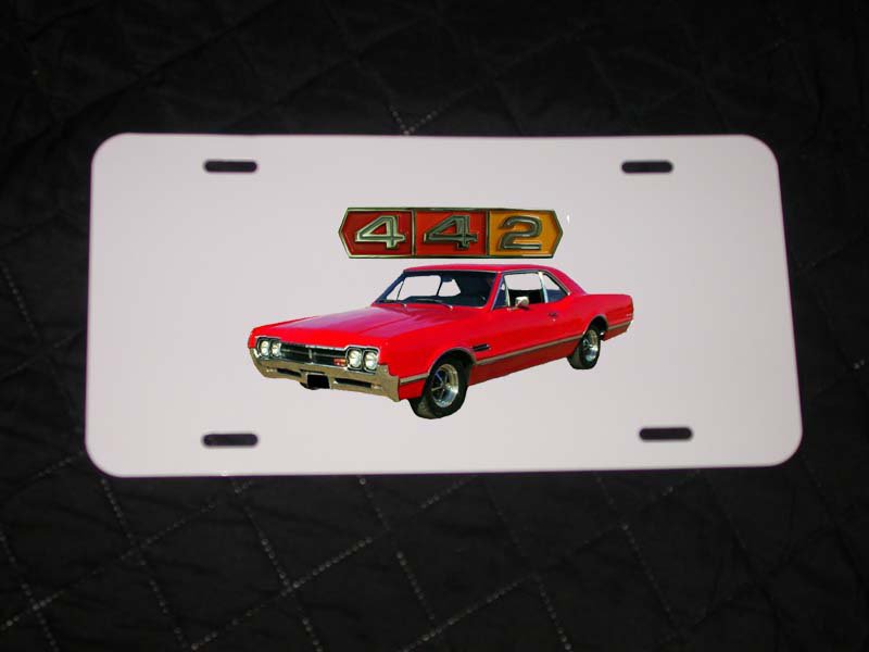 NEW 1966 Old Cutlass 442 License Plate FREE SHIPPING!