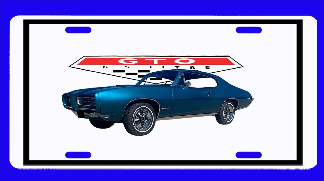 NEW 1968 GTO License Plate FREE SHIPPING!
