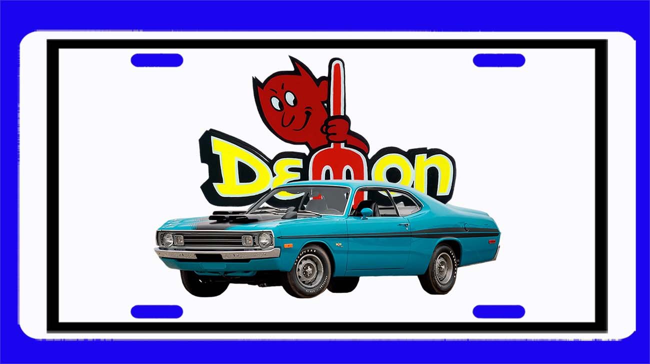 NEW 1972 Dodge Demon License Plate FREE SHIPPING!