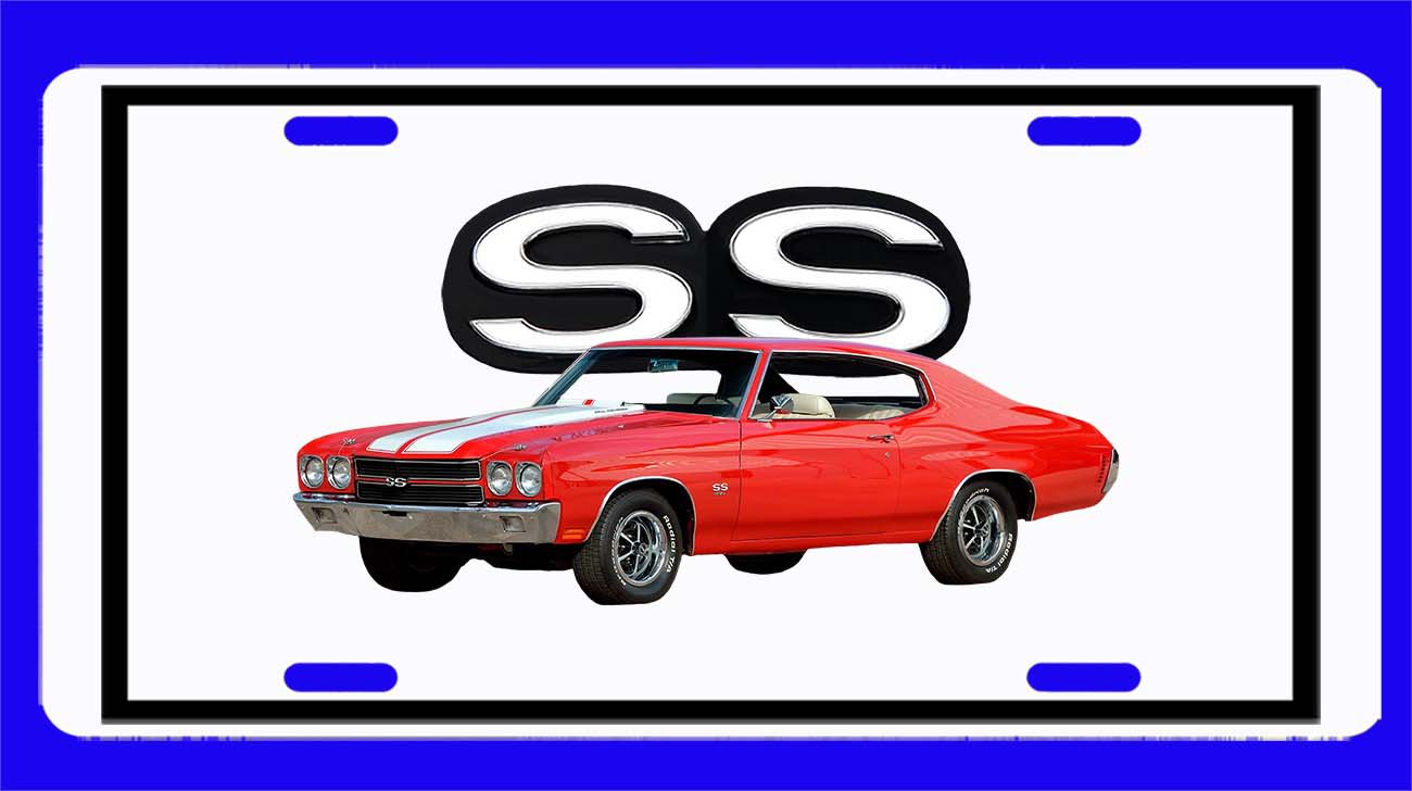 NEW 1970 Chevy Chevelle SS w/ SS Logo License Plate FREE SHIPPING!