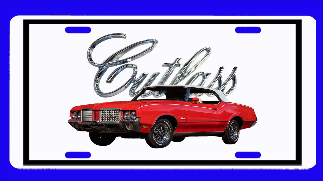 NEW 1972 Olds Cutlass License Plate FREE SHIPPING!