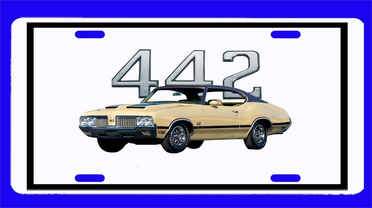 NEW 1970 Old Cutlass 442 License Plate FREE SHIPPING!