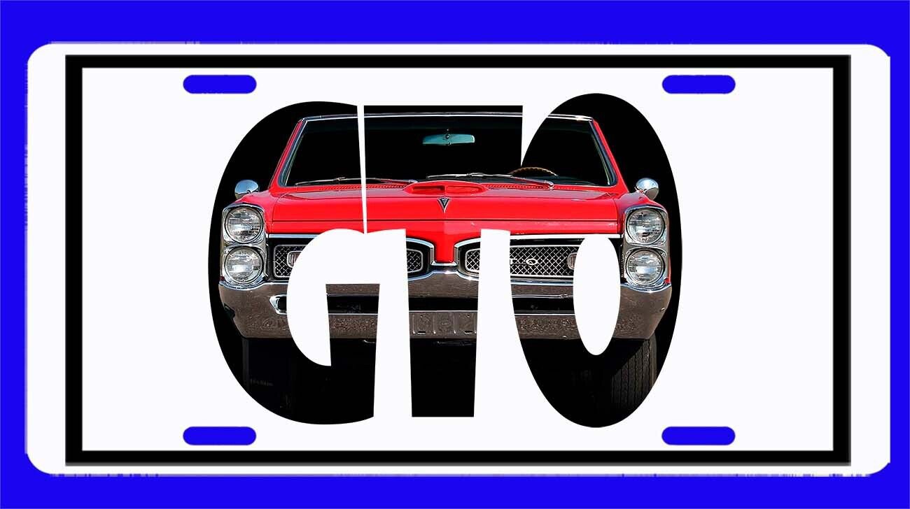 NEW 1967 Pontiac GTO in our Letters series License Plate!! FREE SHIPPING!!