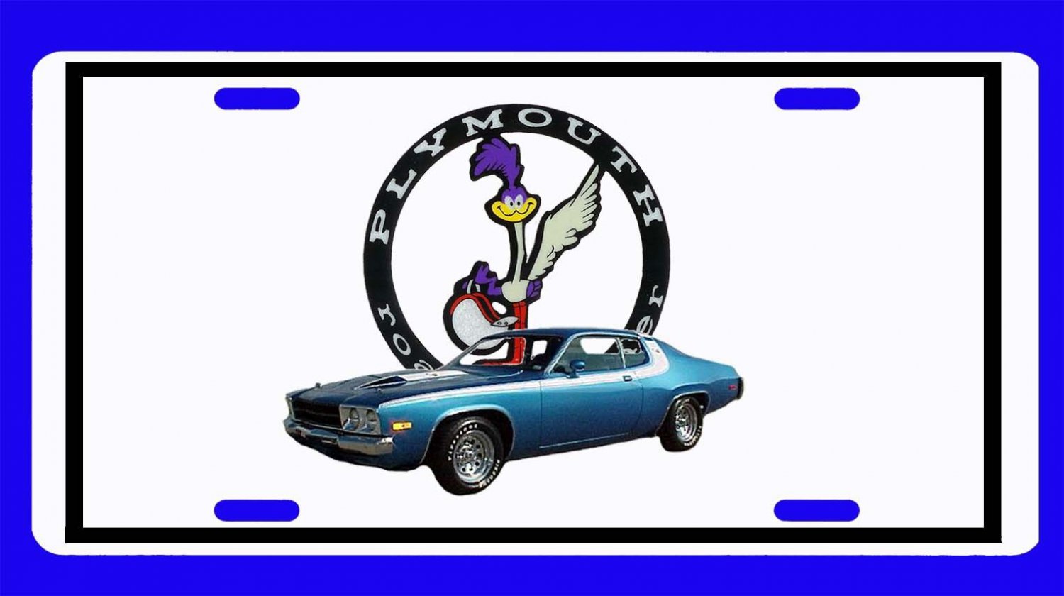 NEW 1973 Plymouth Roadrunner License Plate!! FREE SHIPPING!!