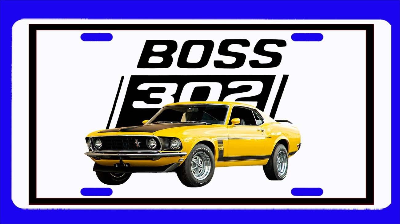 NEW 1969 Ford Mustang Boss License Plate!! FREE SHIPPING!!