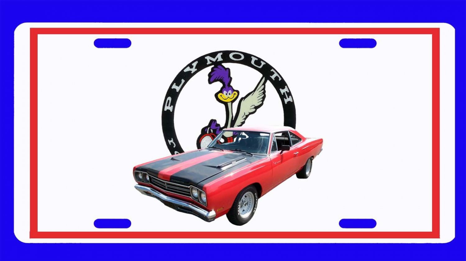 NEW 1969 Plymouth Roadrunner License Plate!! FREE SHIPPING!!
