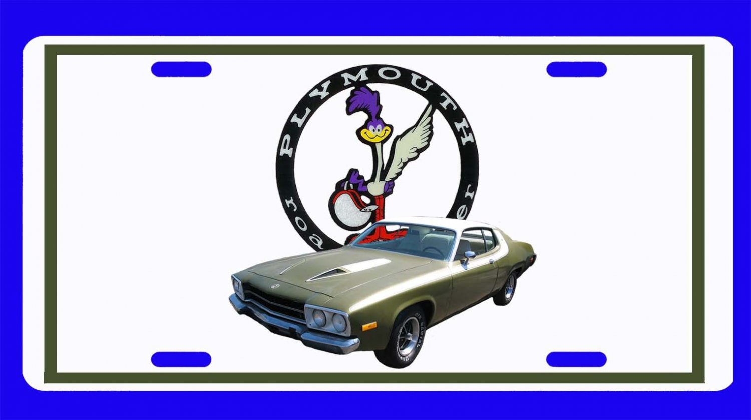 NEW 1974 Plymouth Roadrunner License Plate!! FREE SHIPPING!!