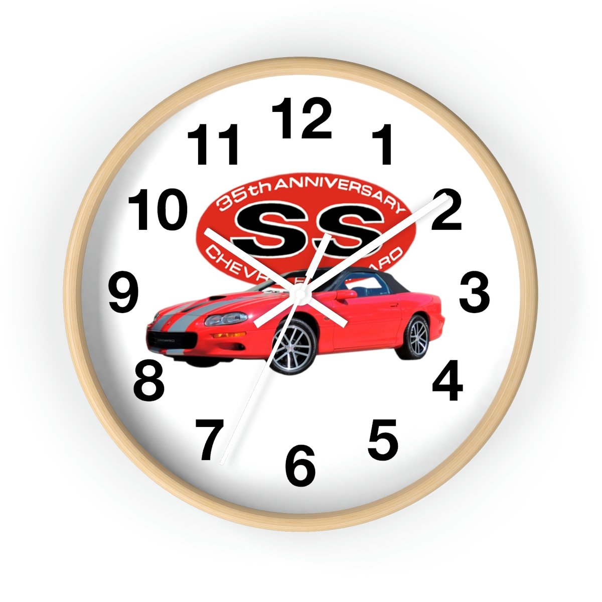 New 2002 35th Anniversary Chevy Camaro 10" Wall Clock, Free Shipping!