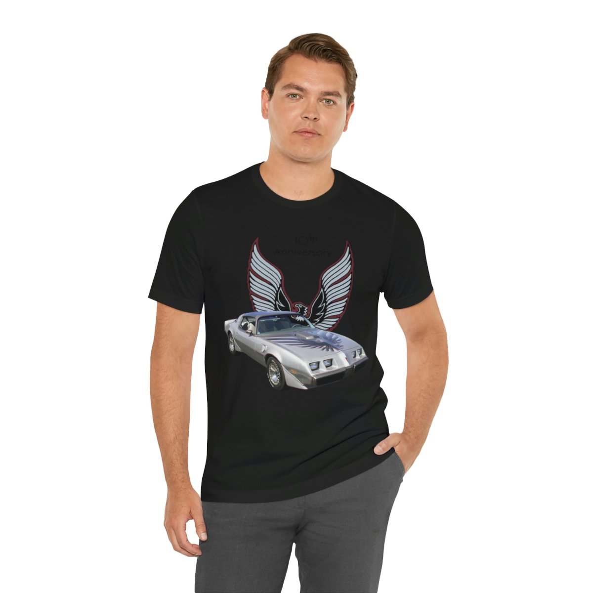 New 1979 10th Anniversary Pontiac Firebird Trans AM T-shirt Free Shipping