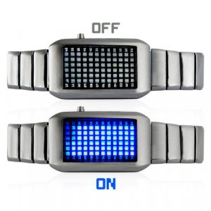 The One Kelvin - Japanese Style Mid-Sized Blue LED Watch New