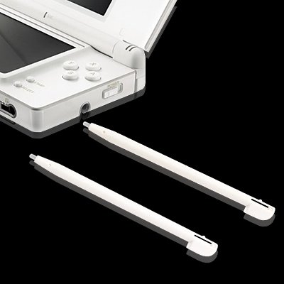 NDSL (Nintendo DS Lite) Stylus Touch Pens 2 Pcs White