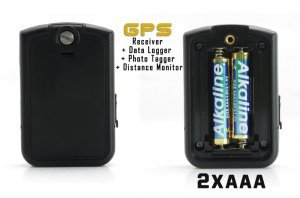 GPS Receiver + Data Logger + Photo Tagger + Distance Monitor