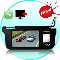 Sun Visor with 9 Inch LCD Monitor (Black, Right)