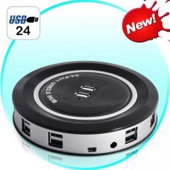 24 Port Powered USB 2.0 Hub