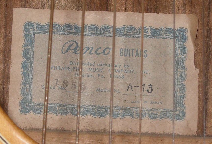 Penco Guitar Acoustic Japan