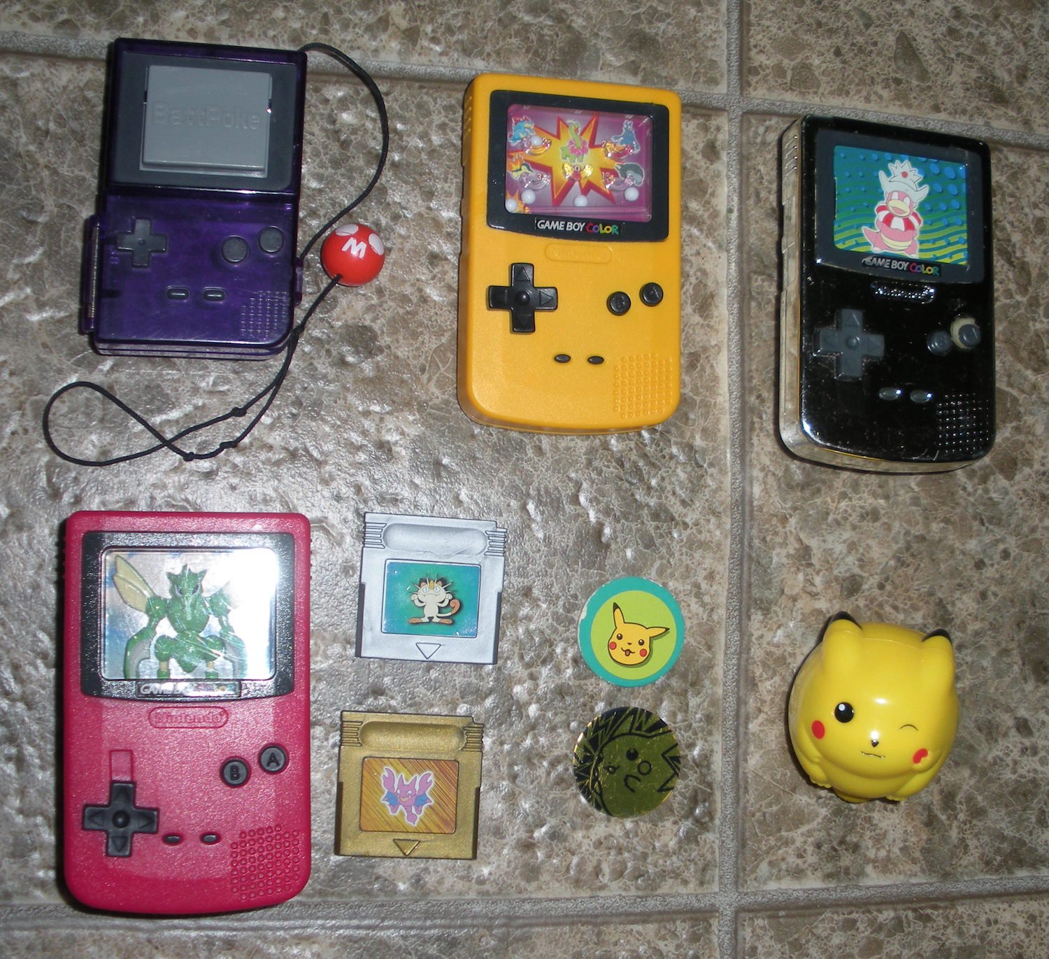 Pokemon Burger King Game Boy Toys, Batt Poke Tomy