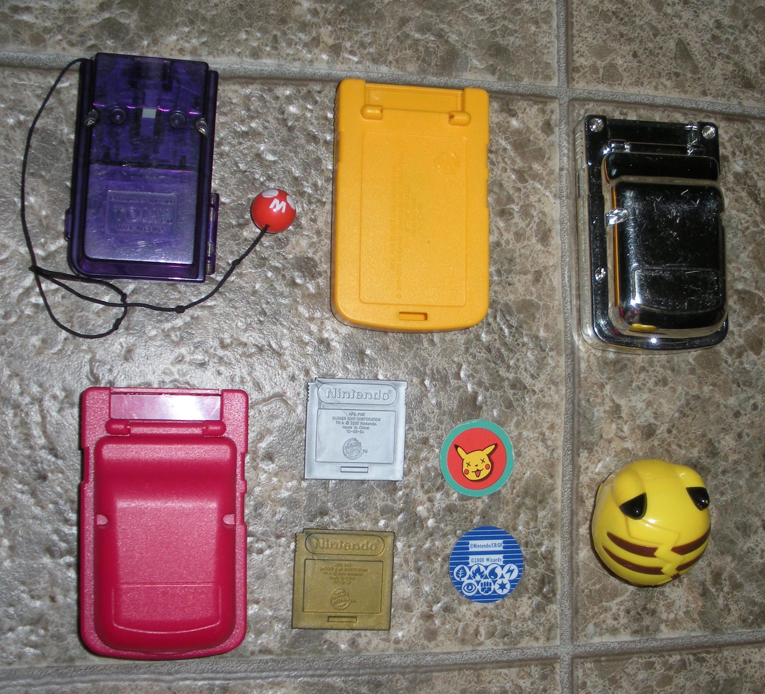 Pokemon Burger King Game Boy Toys, Batt Poke Tomy
