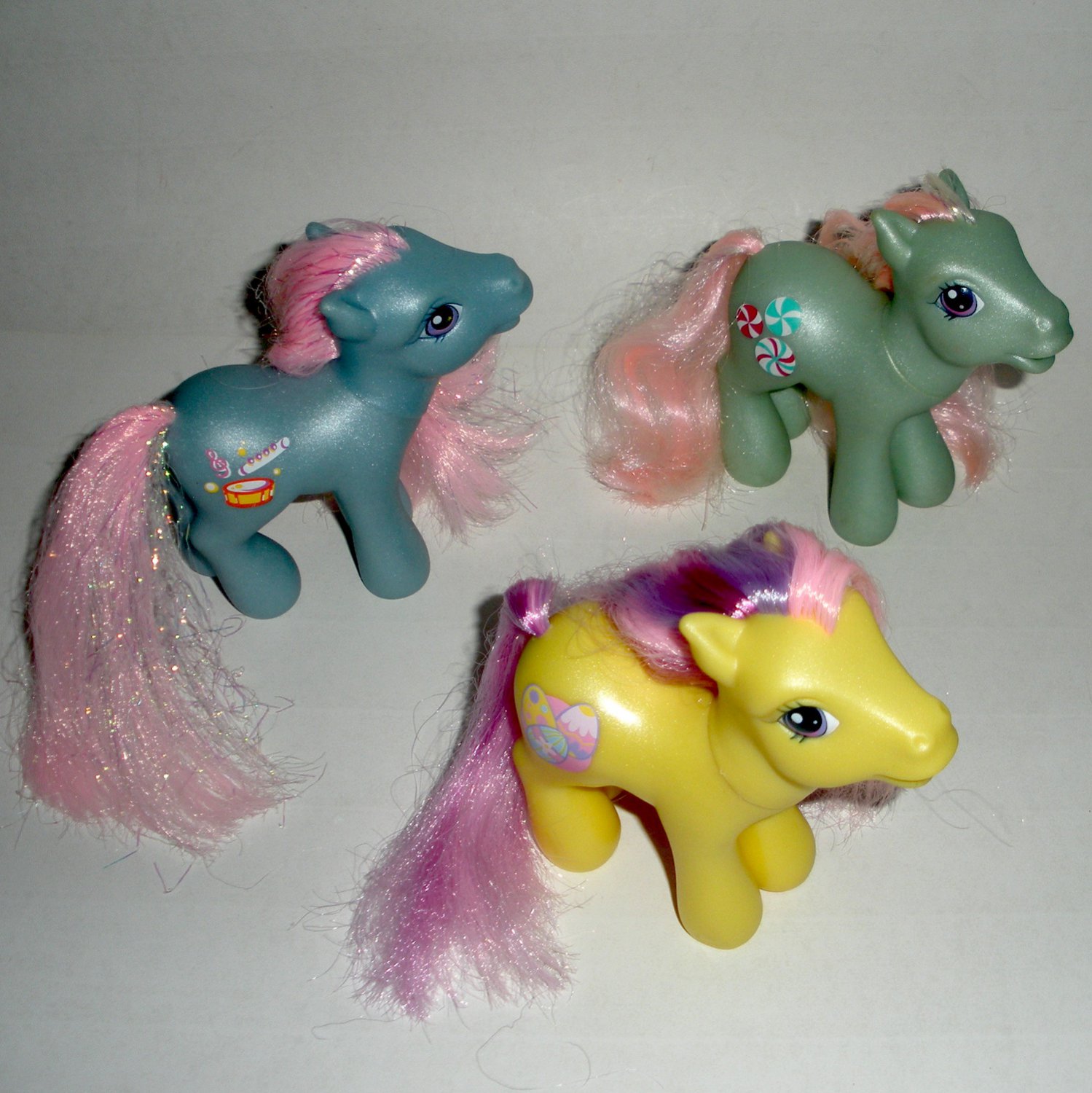 3 My Little Pony, Piccolo, Minty, and Easter Egg G3 2002