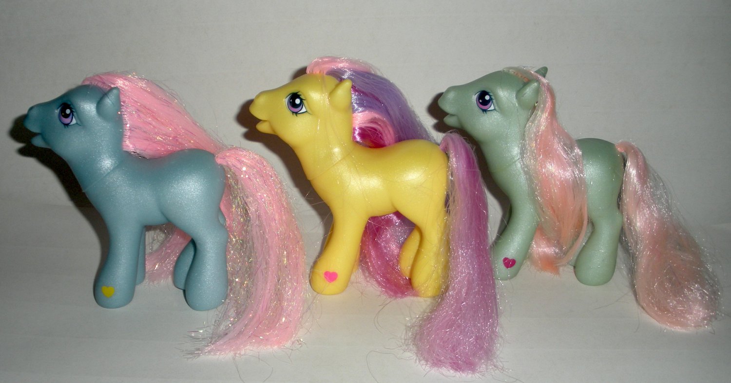 3 My Little Pony, Piccolo, Minty, and Easter Egg G3 2002