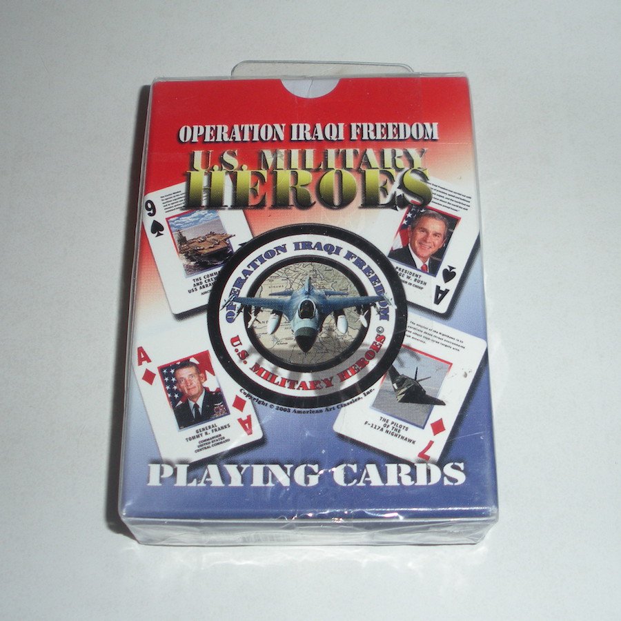 Operation Iraqi Freedom Playing Cards US Military Heroes