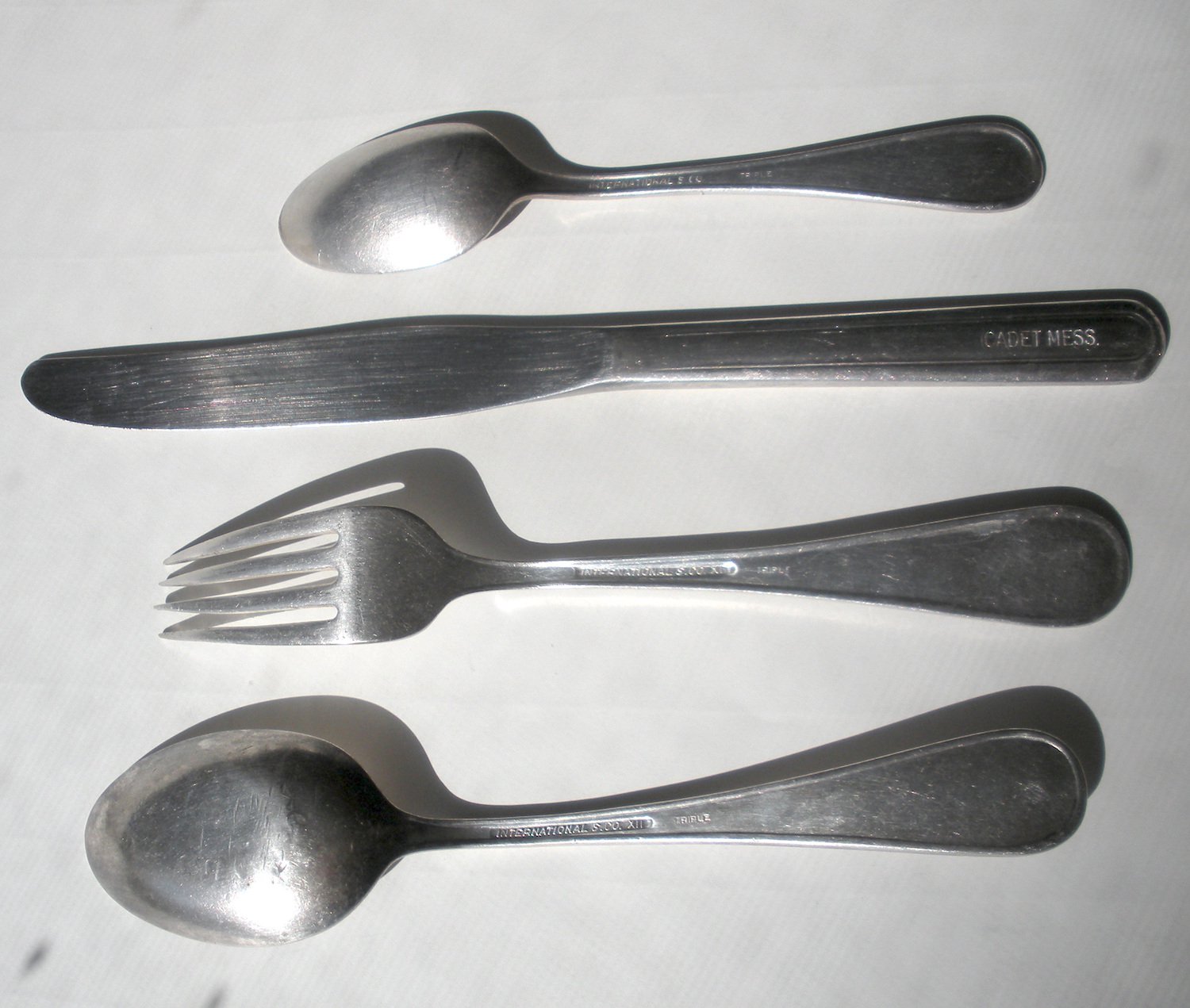 Cadet Mess International Silver Co Military Utensils West Point Silver ...
