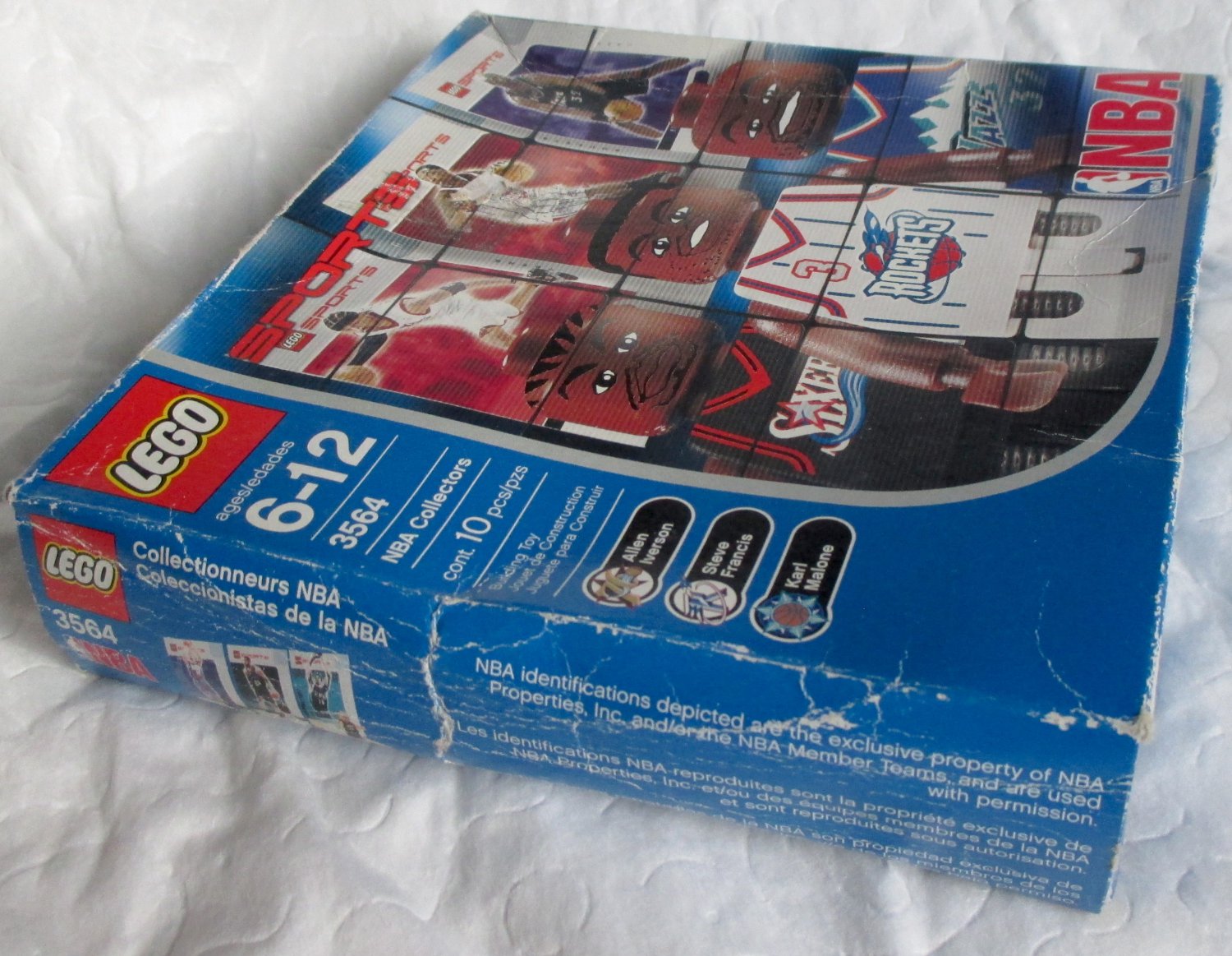 Lego 3564 NBA Allen Iverson Francis Malone figures.