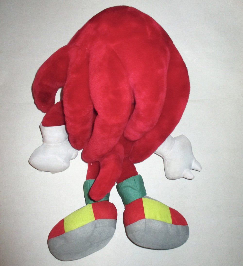 Sonic the Hedgehog Knuckles Large 20" Plush Doll Sega Toy Network