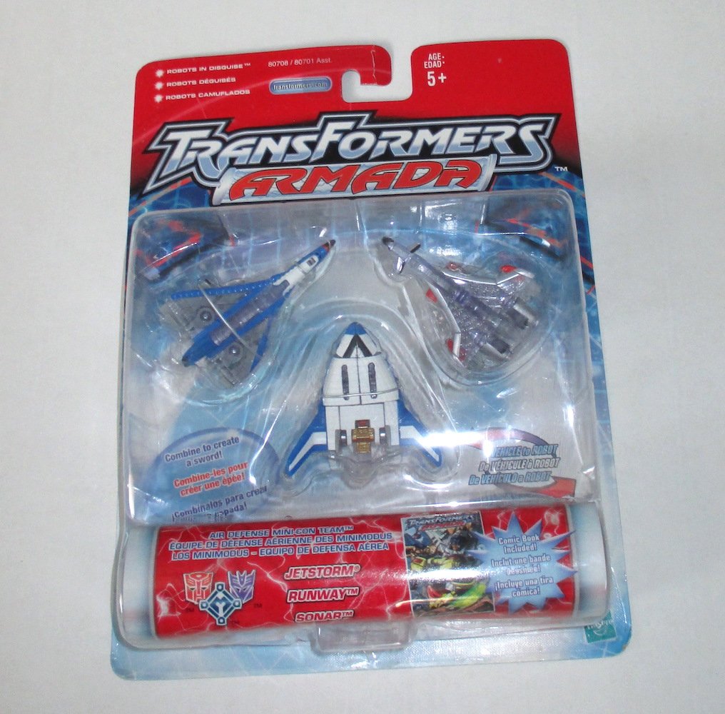 Transformer Armada Mini Con Set Jetstorm Runway Sonar