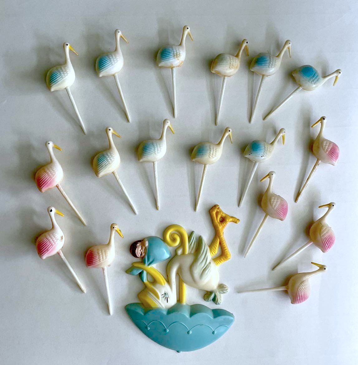 Vintage Stork Cake Toppers Hong Kong.