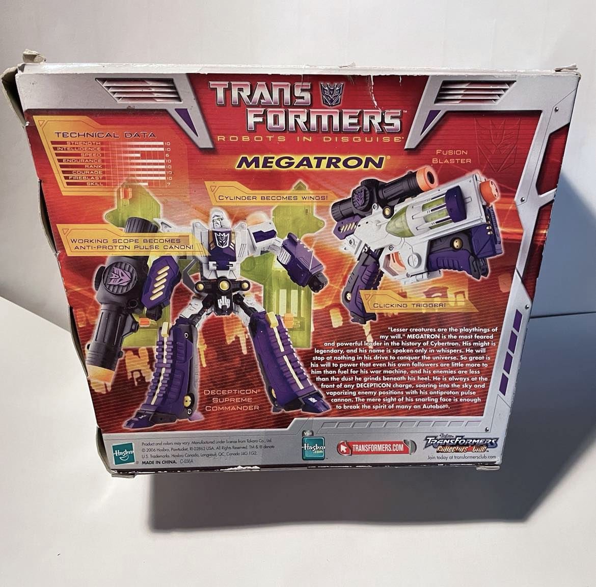 Transformers Megatron Fusion Blaster Robot Figure 2006