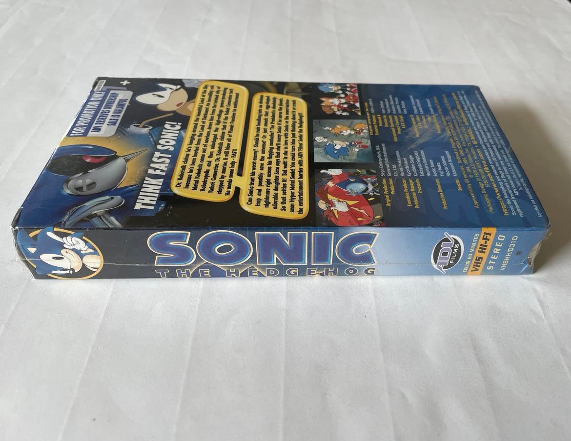 Sonic the Hedgehog The Movie, VHS, Sega 1999 Sealed Promo