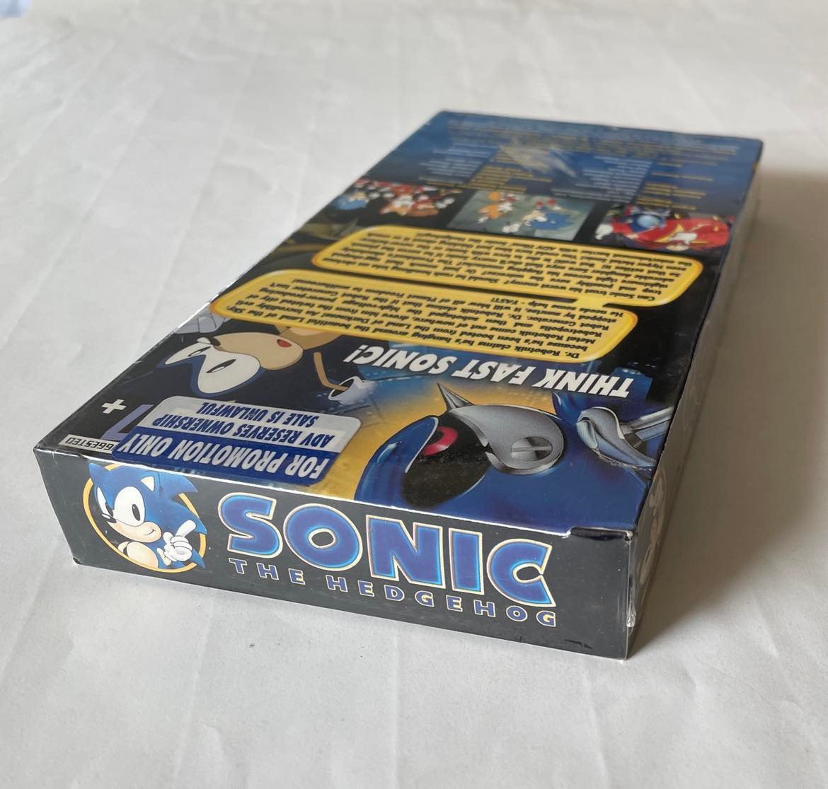 Sonic the Hedgehog The Movie, VHS, Sega 1999 Sealed Promo