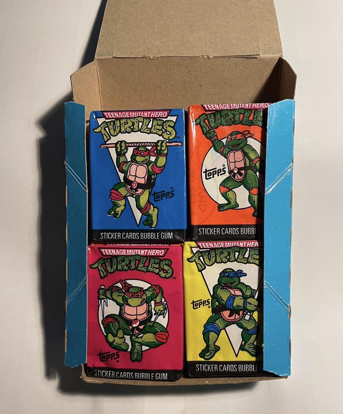 1990 Topps, Teenage Mutant Ninja Turtles, sticker cards, packs