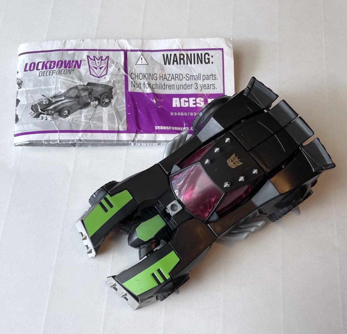 Transformers, Lockdown, Animated Deluxe Class Figure, Mattel 2008