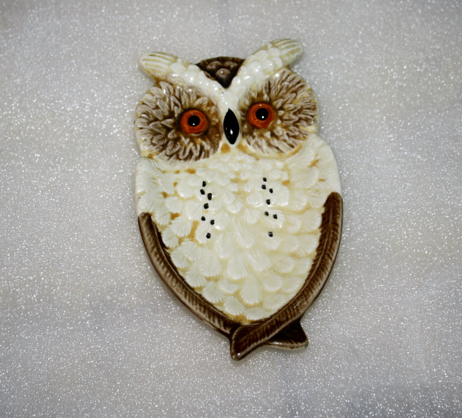 Vintage Owl Spoon Rest Made in Japan Mid-Century Modern