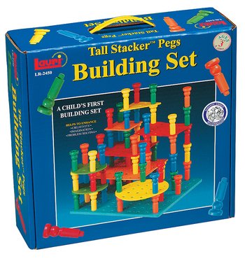 Tall Stacker Peg Set--Ages 3 & Up ---2450
