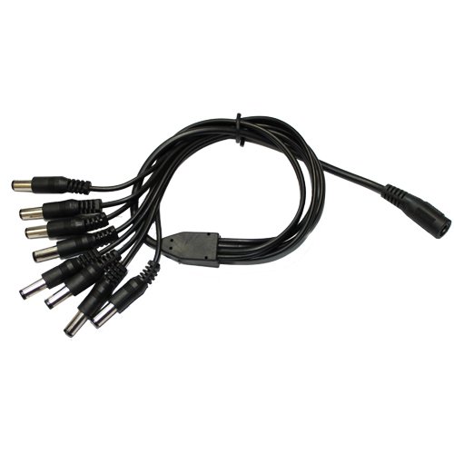 (2) AC/DC Power Adapter 12V 7Amp 1 to 8 Power Splitters