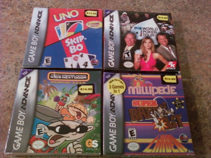 LOT OF 7 GAME BOY ADVANCE GAMES ALL NEW & SEALED