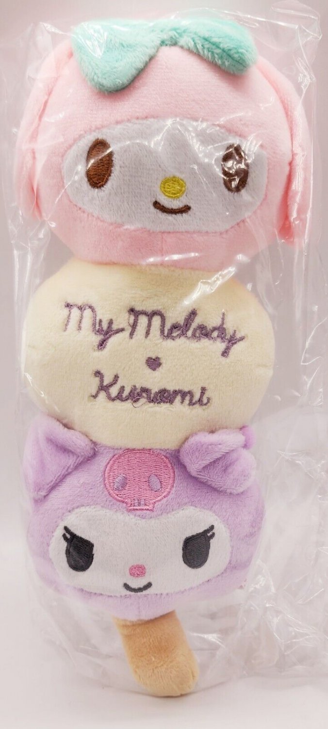 Sanrio Kuromi & My Melody Ice Cream Plush NEW
