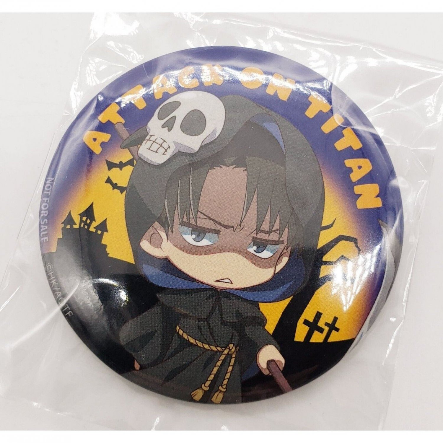 Attack on Titan Levi Ackerman Halloween Button Can Badge *US SELLER*