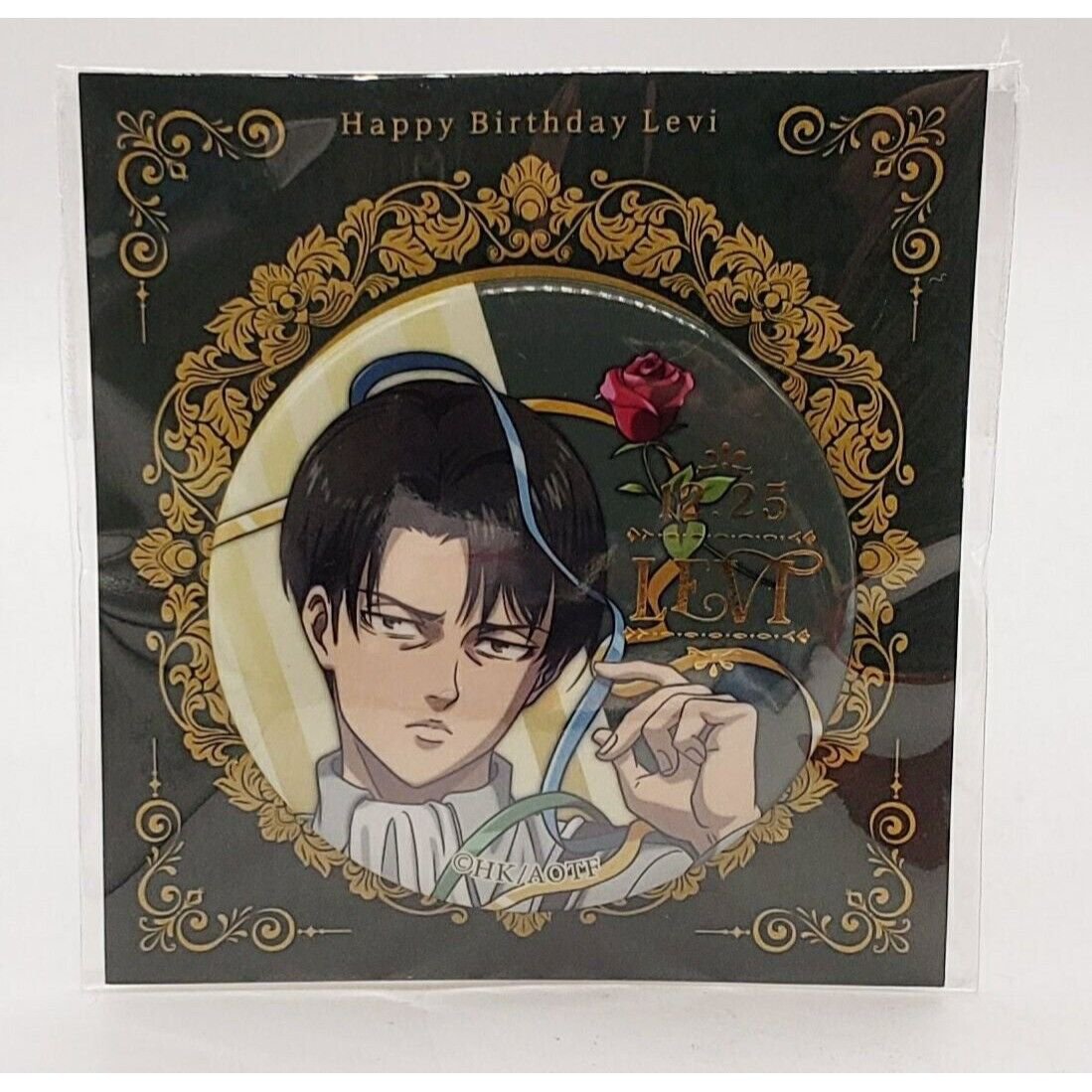 Attack on Titan Levi Ackerman Happy Birthday Button Can Badge NEW *US ...