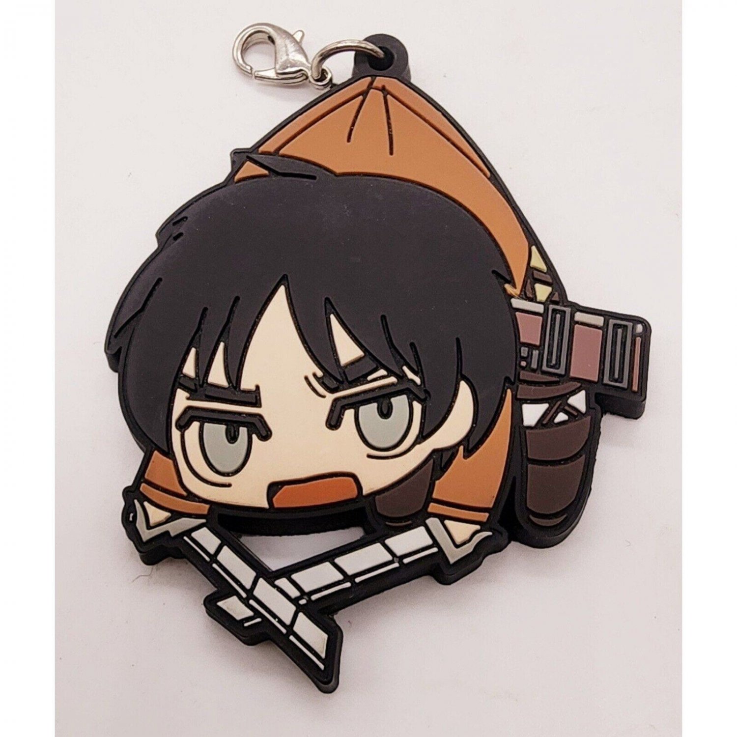 Attack on Titan Eren Yeager Rubber Keychain *US SELLER*