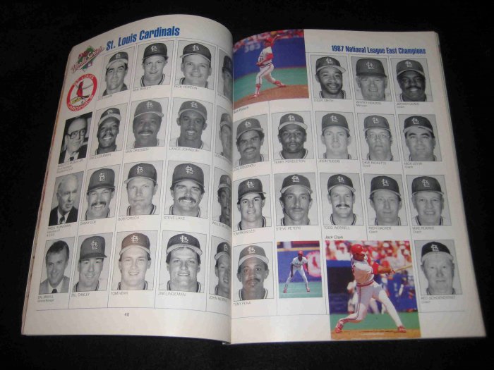 1987 MLB WORLD SERIES OFFICIAL PROGRAM CARDINALS vs TWINS