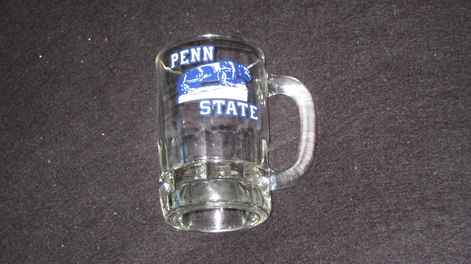 Older Penn State Nittany Lion Glass Beer Mug with Handle Lion Shrine 5 ...