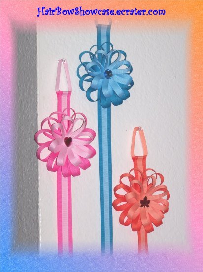 Flower Loop Hair Bow Holders